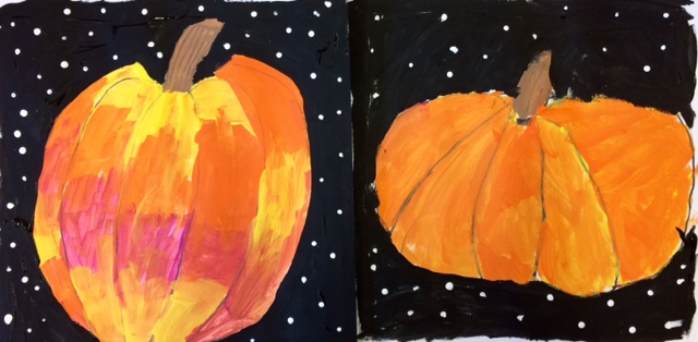 Halloween Painted Pumpkins - Art Teacher in LA